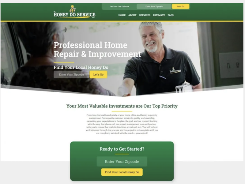 Contractor Website Design - Contractor Rhino